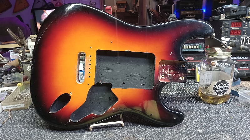 NICE Burst Strat Body for your build or replacement , with | Reverb