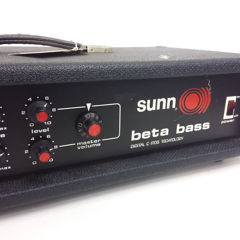 Vintage Sunn BETA BASS HEAD Bass Amp Sounds Amazing! | Reverb