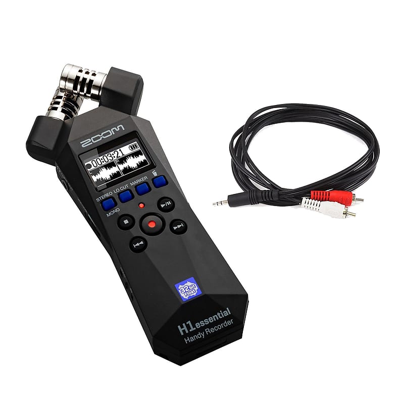 Zoom H1essential Digital Recorder Bundle with 1/8" to RCA | Reverb