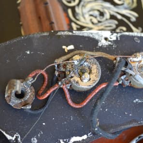 Vintage 1966 Supro Taurus Bass Guitar & OHSC Very Unique | Reverb