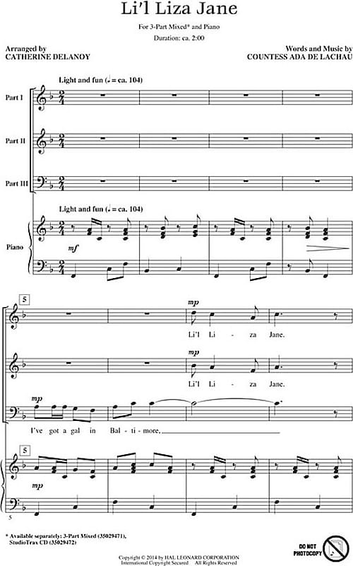 Li'l Liza Jane | Reverb