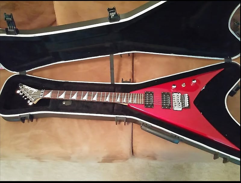 Jackson JS32 Rhoades Flying V Inferno Red 2010 With OHSC | Reverb