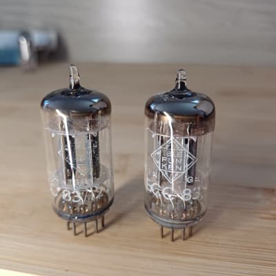 NOS TELEFUNKEN ecc83 12ax7 LONG SMOOTH plate matched pair. | Reverb