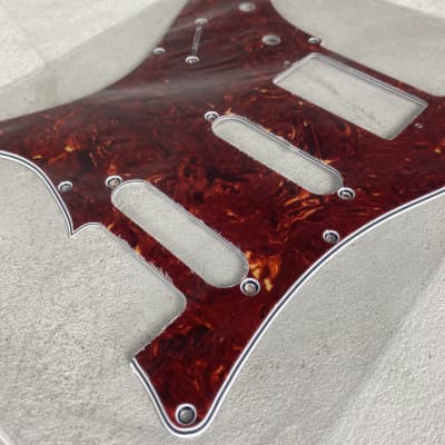 PRS Silver Sky Se HSS pickguard 4ply red tortoise & cream | Reverb