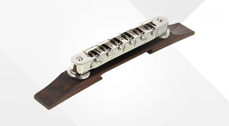 Gretsch® Adjust-O-Matic Chrome Guitar Bridge~Rswd Base~12" | Reverb