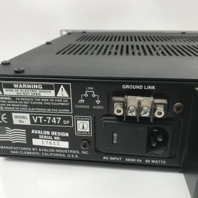 Avalon VT-747SP Stereo Vacuum Tube Compressor / Equalizer | Reverb