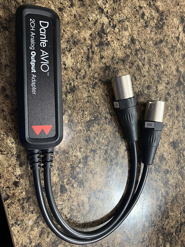 AUDINATE Dante AVIO 2 Channel Analog Output Adapter Ethernet | Reverb