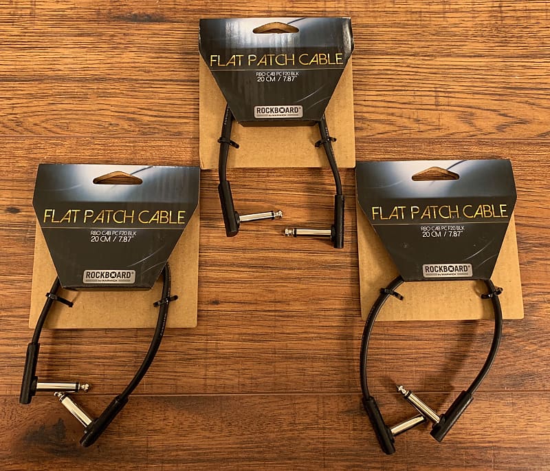 Warwick Rockboard Flat Patch Guitar Bass Pedalboard Cable 20 | Reverb