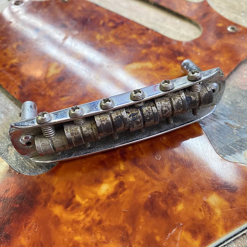 Fender Vintage Mustang bridge assembly complete 1960's or | Reverb