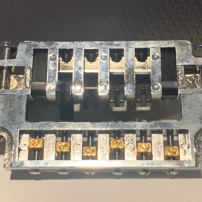 Schaller #456 Fine Tuning Tailpiece /Bridge 80s - Chrome | Reverb