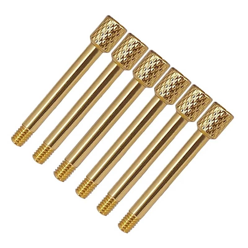 6 Piece Gold Guitar Double Locking Tremolo Bridge Brass Lock | Reverb