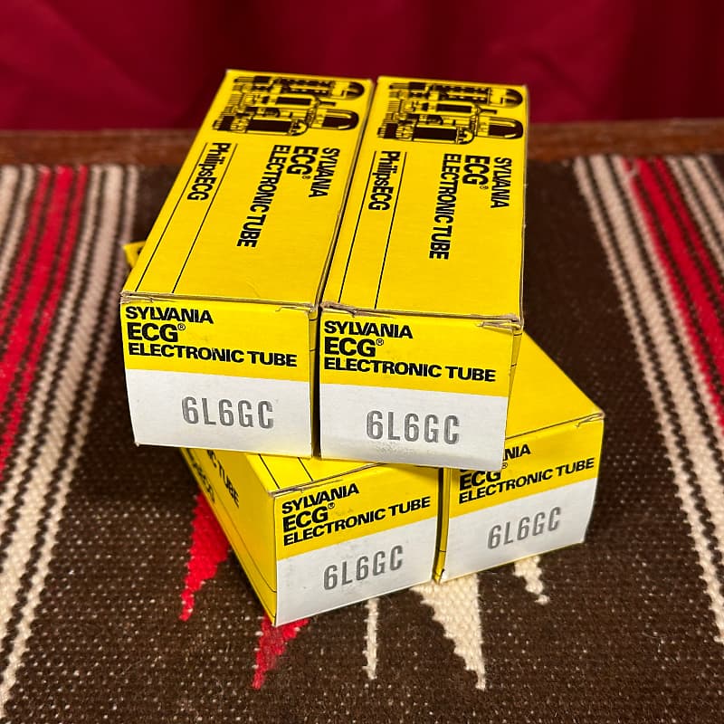 Vintage NOS Sylvania Philips ECG 6L6GC Amplifier Power Tubes | Reverb
