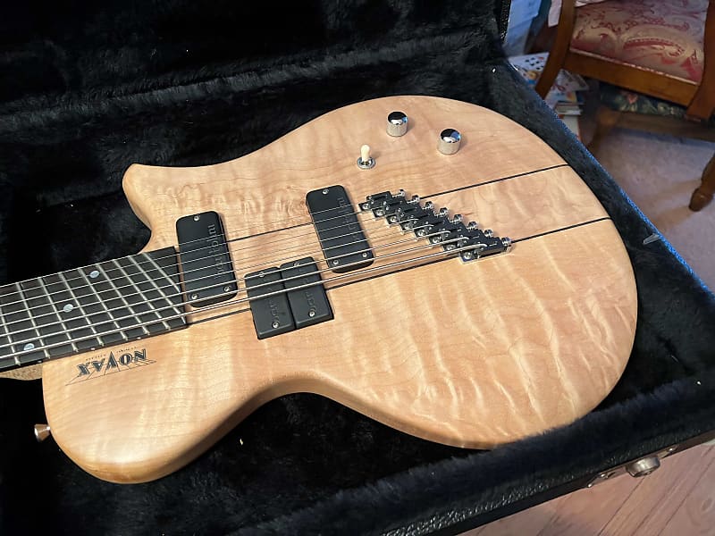 Novax CH-8 Charlie Hunter 8 String Fanned Fret Guitar Bass w/ | Reverb