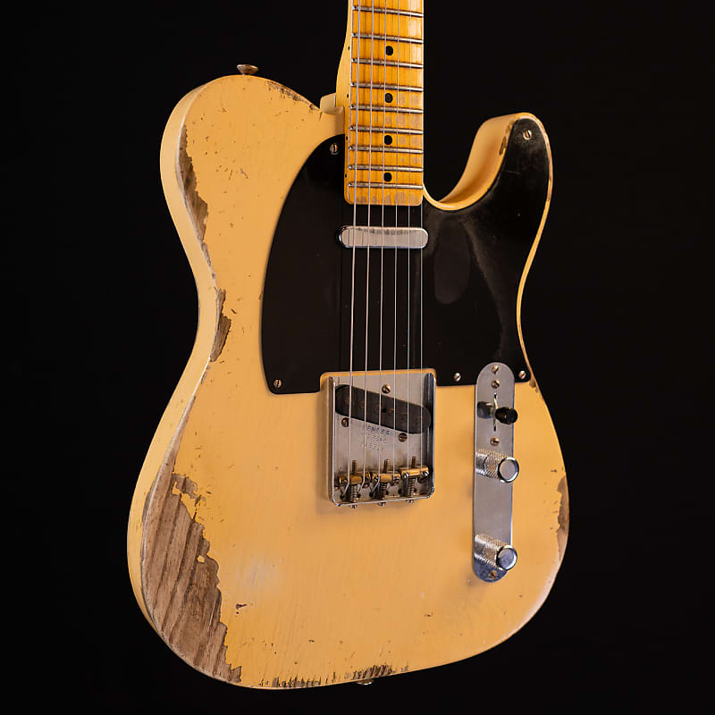 Fender Custom Shop 1951 Telecaster Relic - Nocaster Blonde - | Reverb