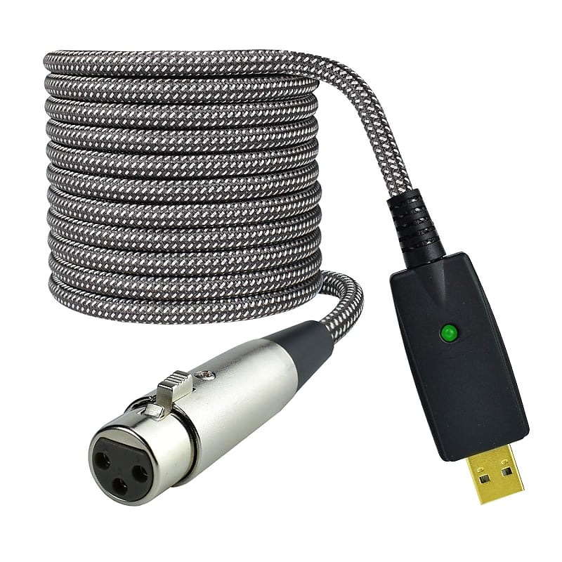 Xlr To Usb Adapter Cable, Microphone Female Xlr Cord To | Reverb