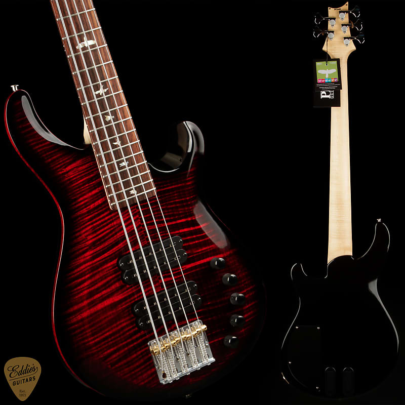 PRS Grainger 5 String Bass - Fire Smokeburst | Reverb