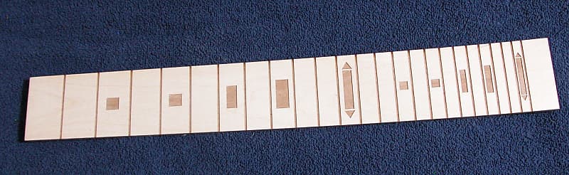 Slide Steel Lap Guitar Fretboard 22.5 Scale Birch DIY Builds | Reverb