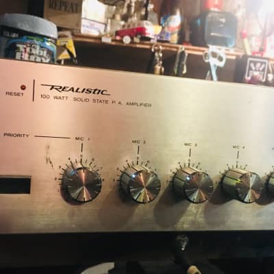 REALISTIC MPA-100 100 Watt PA Amplifier | Reverb