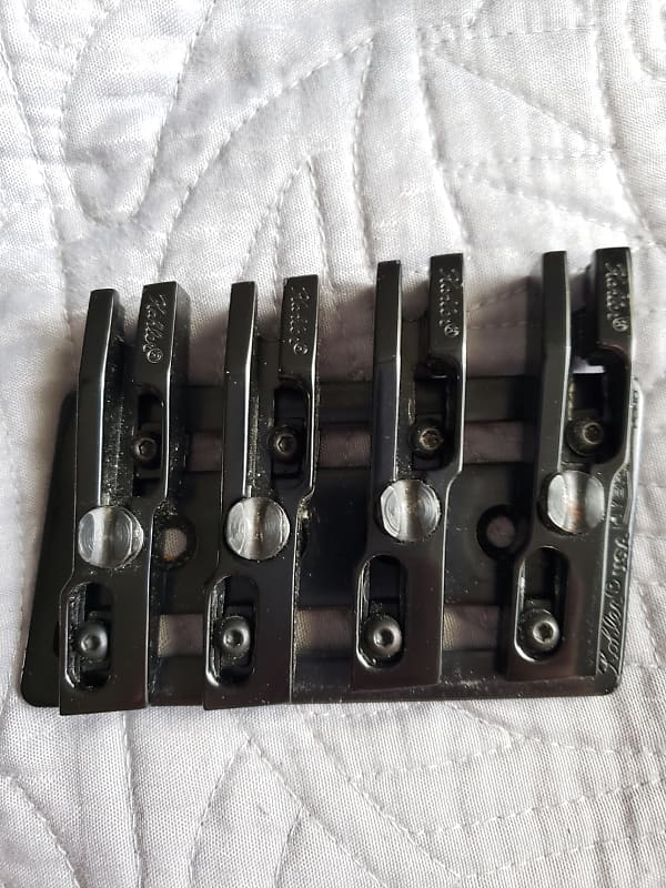 Kahler Fixed Bass Bridge (Black) | Reverb