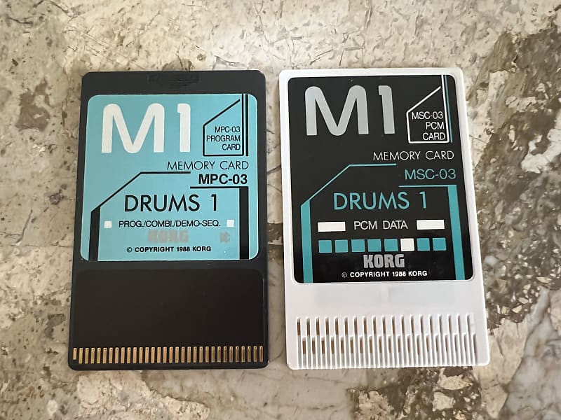 Korg M1 Memory Card MSC-03 MPC-03 Drums 1 | Reverb