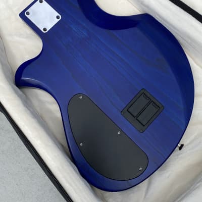 Warmoth Deluxe 5 Z Bass Guitar Body - Blue Stain, Five String | Reverb