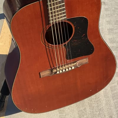 Guild D-25 1968 Mahogany Brown Hoboken USA | Reverb