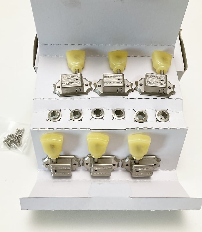 TonePros TPK33-SN Nickel Vintage Style Tuners 3x3 Keystone | Reverb