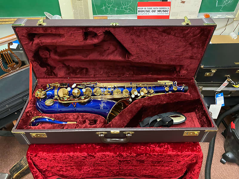 LA Sax Tenor Saxophone Blue | Reverb