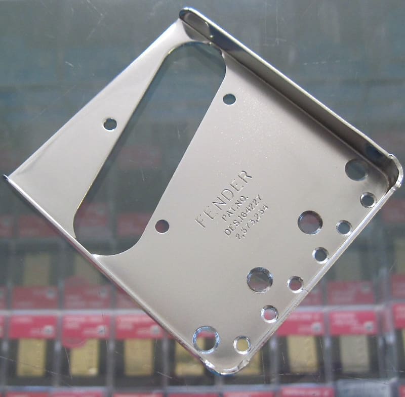 Fender LEFT HAND Vintage PAT # Telecaster Bridge Plate C/S | Reverb