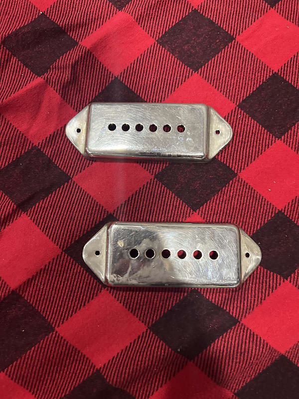 Nickel Silver Dogear P90 Cover for Epiphone Casino - Aged | Reverb