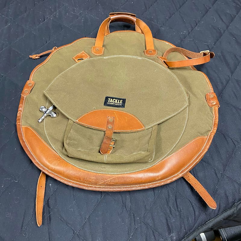 Tackle Cymbal Bag 2010s - Forest Green and Brown | Reverb