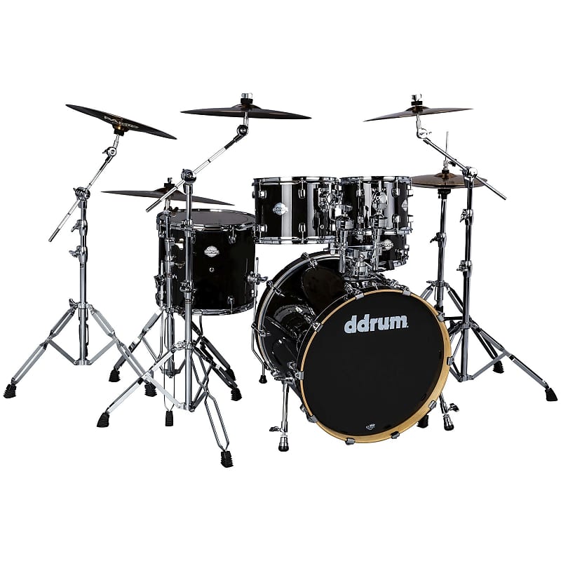 DDRUM Dominion 5 Piece Midnight Black Shell Pack NEW DM B 522 | Reverb