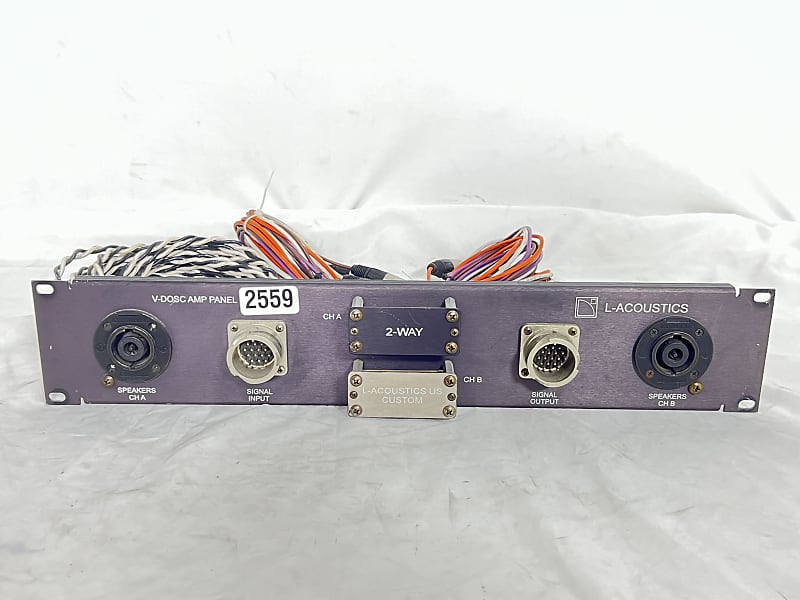 L'Acoustics V-Dosc Amp Panel 2 Space Rack Panel #2559 (One) | Reverb