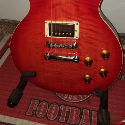 Firefly FFLP Les Paul Matte black with red binding | Reverb