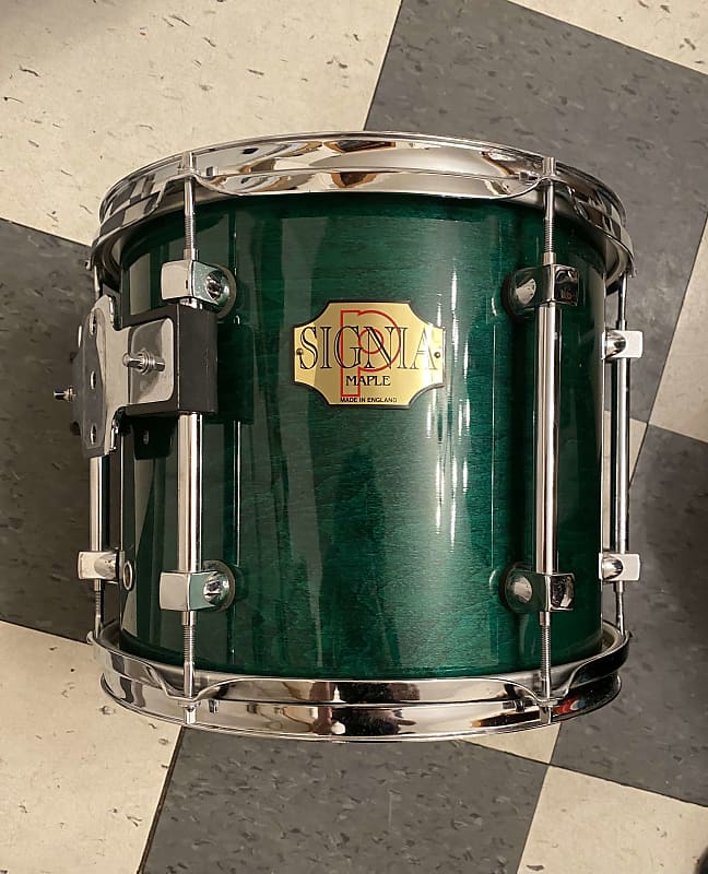 Premier Signia Mid-90s - Emerald Green lacquer 12"x10" | Reverb