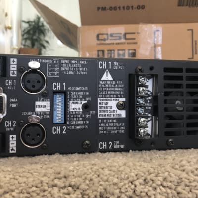 QSC CX302V 2-Ch Power Amp Rack - 70/120V | Reverb