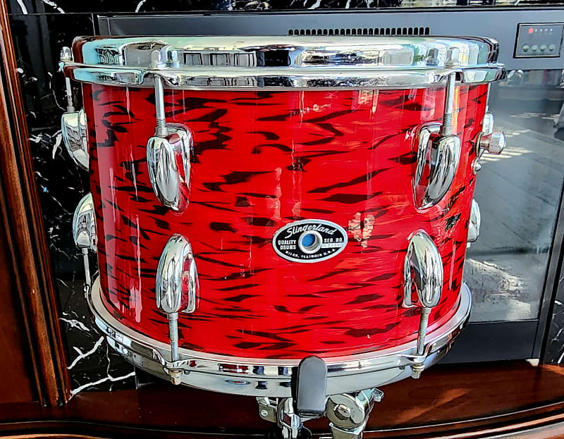 Slingerland 12" Rack tom 1971 - Red Tiger Pearl | Reverb