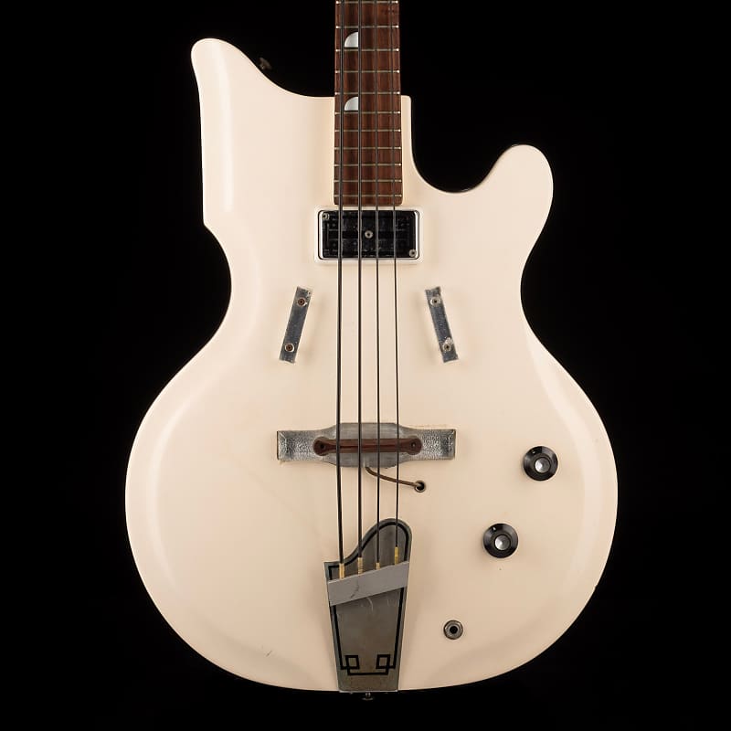 Vintage 1962 National Val-Pro 85 Bass White with OHSC - Ry | Reverb