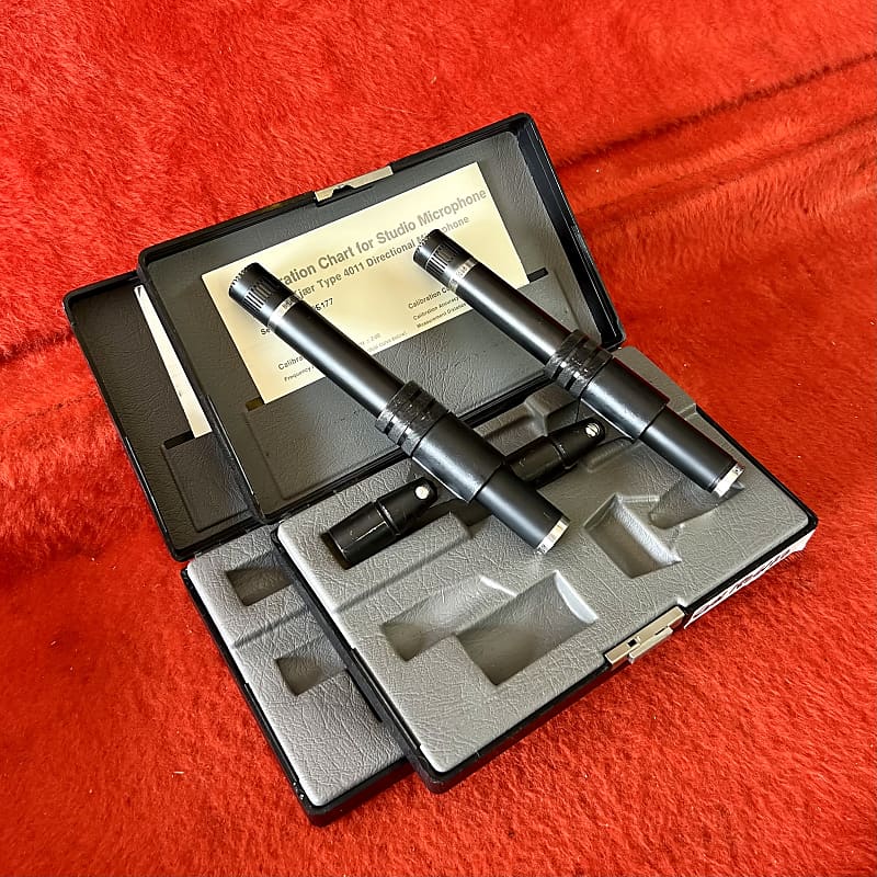 PAIR Bruel & kjaer 4011 cardioid condenser microphone DPA BK | Reverb