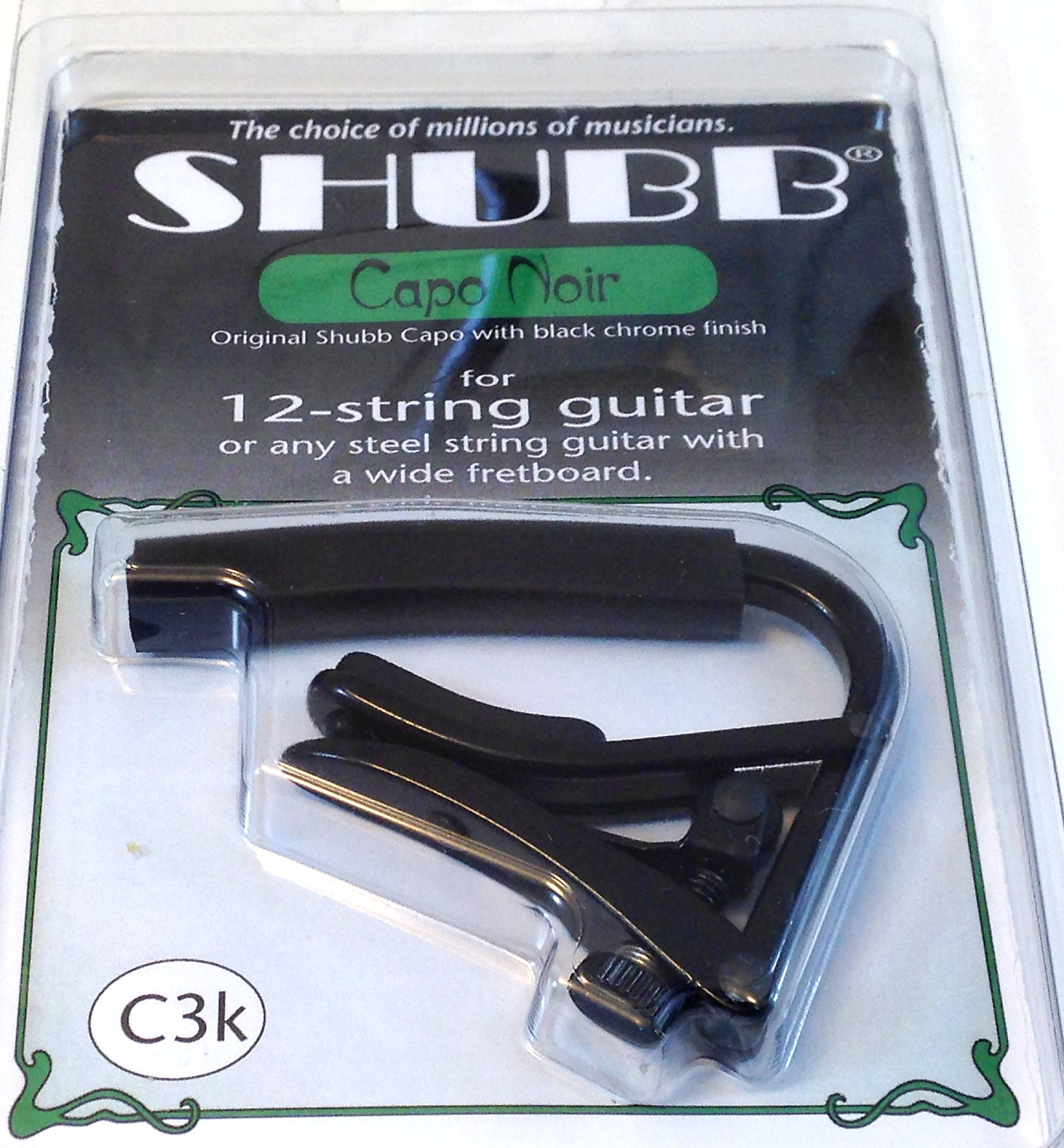 Shubb C3K Deluxe 12-String Guitar Capo | Reverb UK