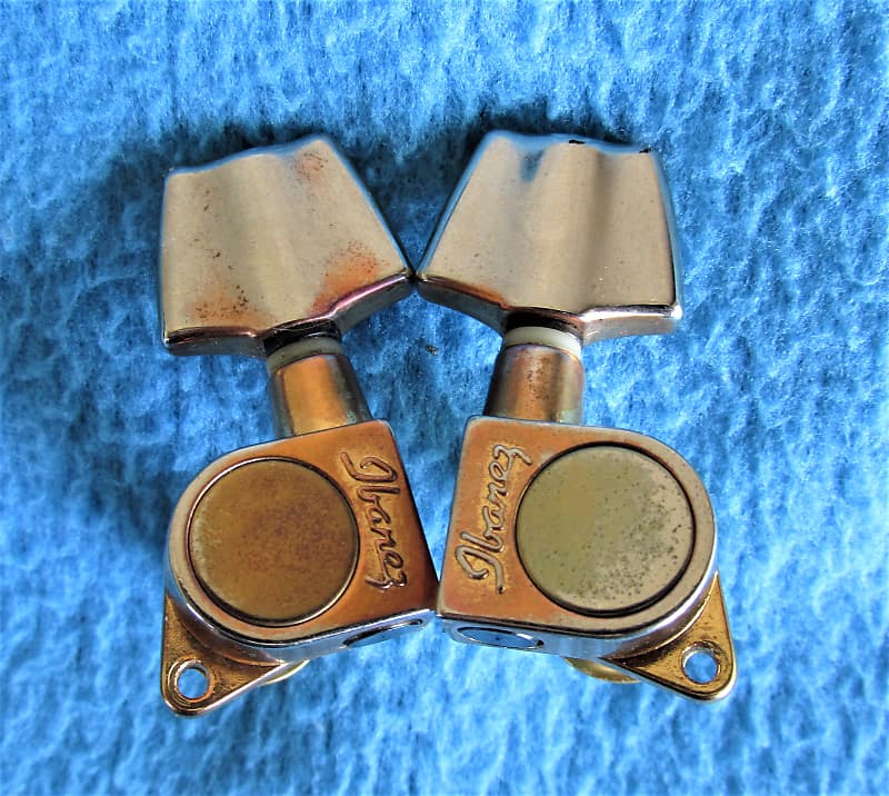 IBANEZ TUNING KEYS-PAIR-LEFT & RIGHT SIDE-Gold-Vintage Artist | Reverb
