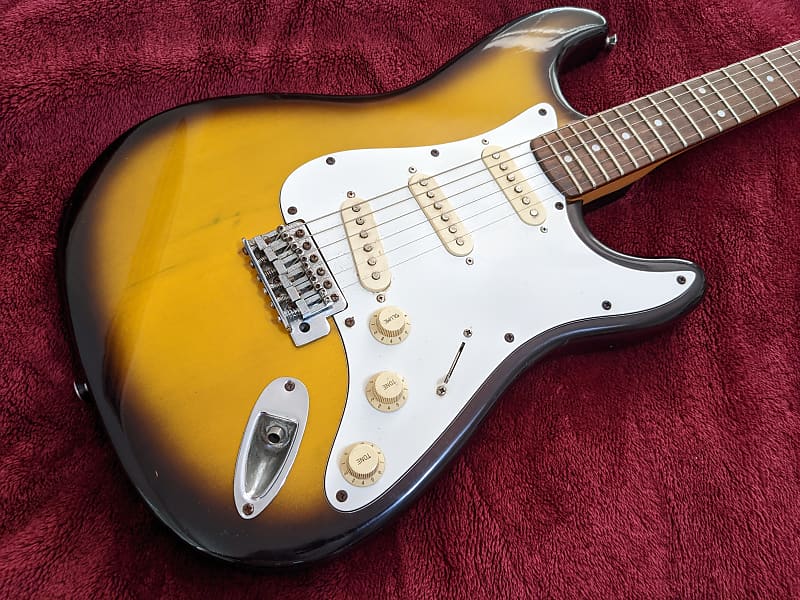 Lotus Strat Copy 1980s Sunburst - Great player, Free Shipping | Reverb