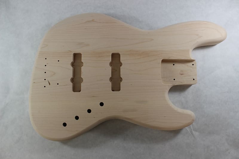 Unfinished Maple Jazz bass guitar body - fits Fender | Reverb Canada