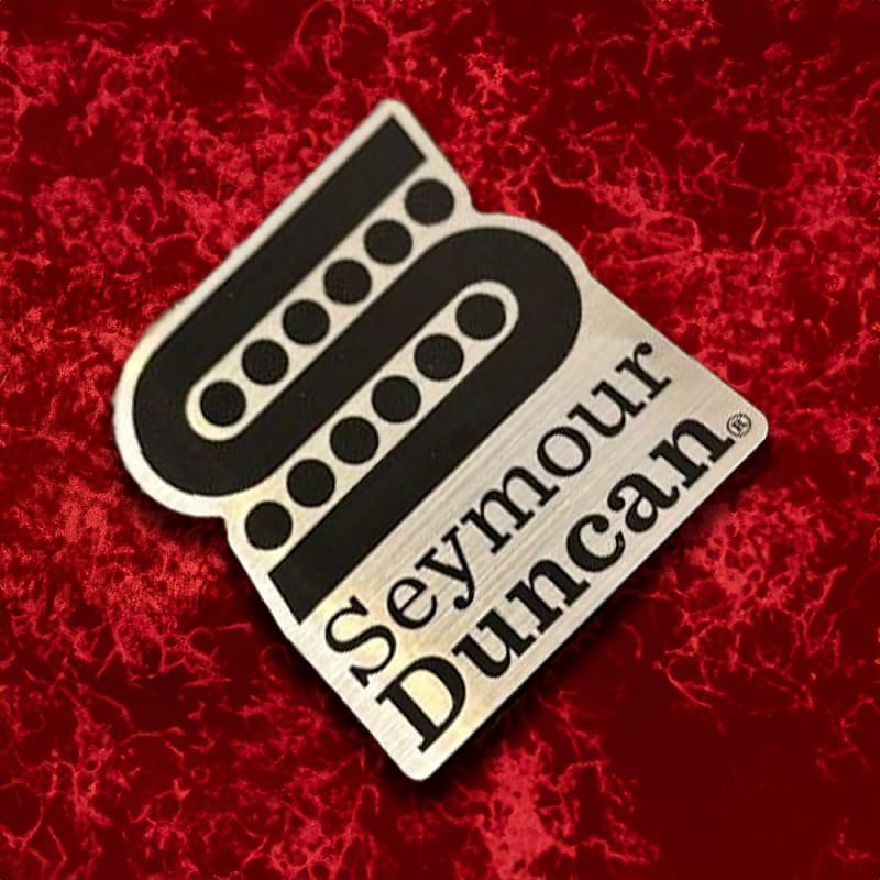 SEYMOUR DUNCAN GUITAR PICKUPS CHROME SILVER FOIL STICKER | Reverb