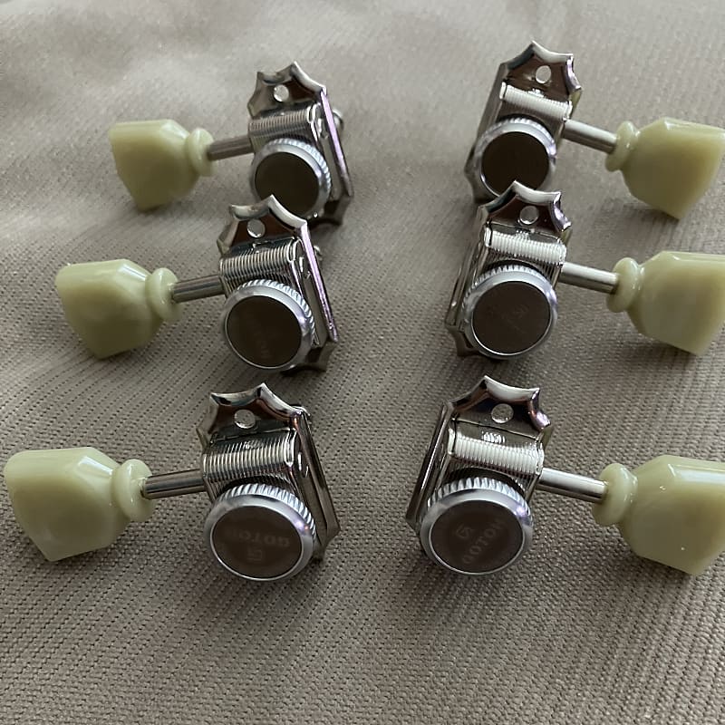 Gotoh Magnum Lock Keystone Style Locking Tuners 3X3 - Nickel | Reverb