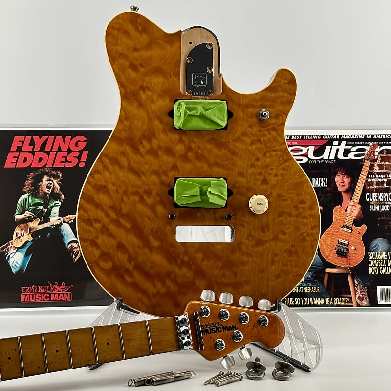 1997 Ernie Ball Music Man AXIS EX ★ Translucent GOLD | Reverb