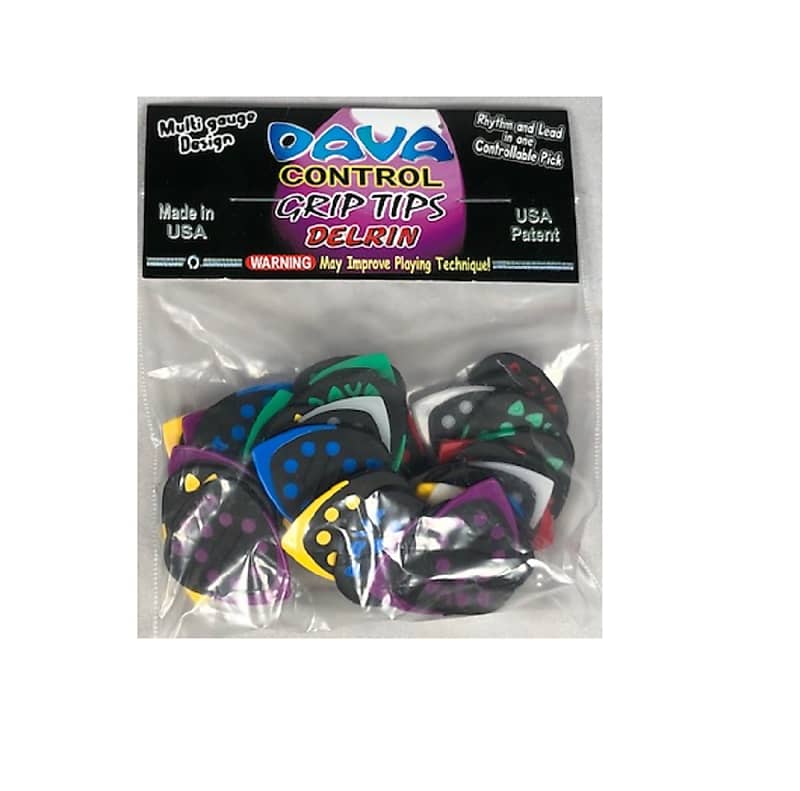 Dava 6036 Delrin Grip Tips Refill Bag -- 36 Picks | Reverb