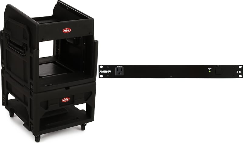 SKB 1SKB19-R1208 12U Top / 8U Bottom Gig Rig Mixer Rack Case | Reverb