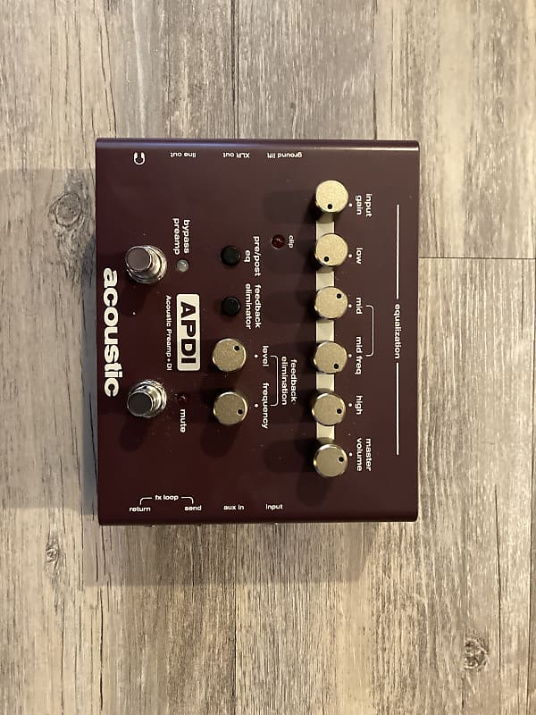 Acoustic ADPI Pre-Amp w/ EQ and Feedback Buster 2020 Brown | Reverb