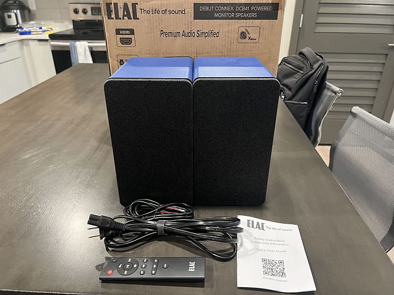 Elac Debit ConneX powered 4-1/2” speaker set - Blue | Reverb
